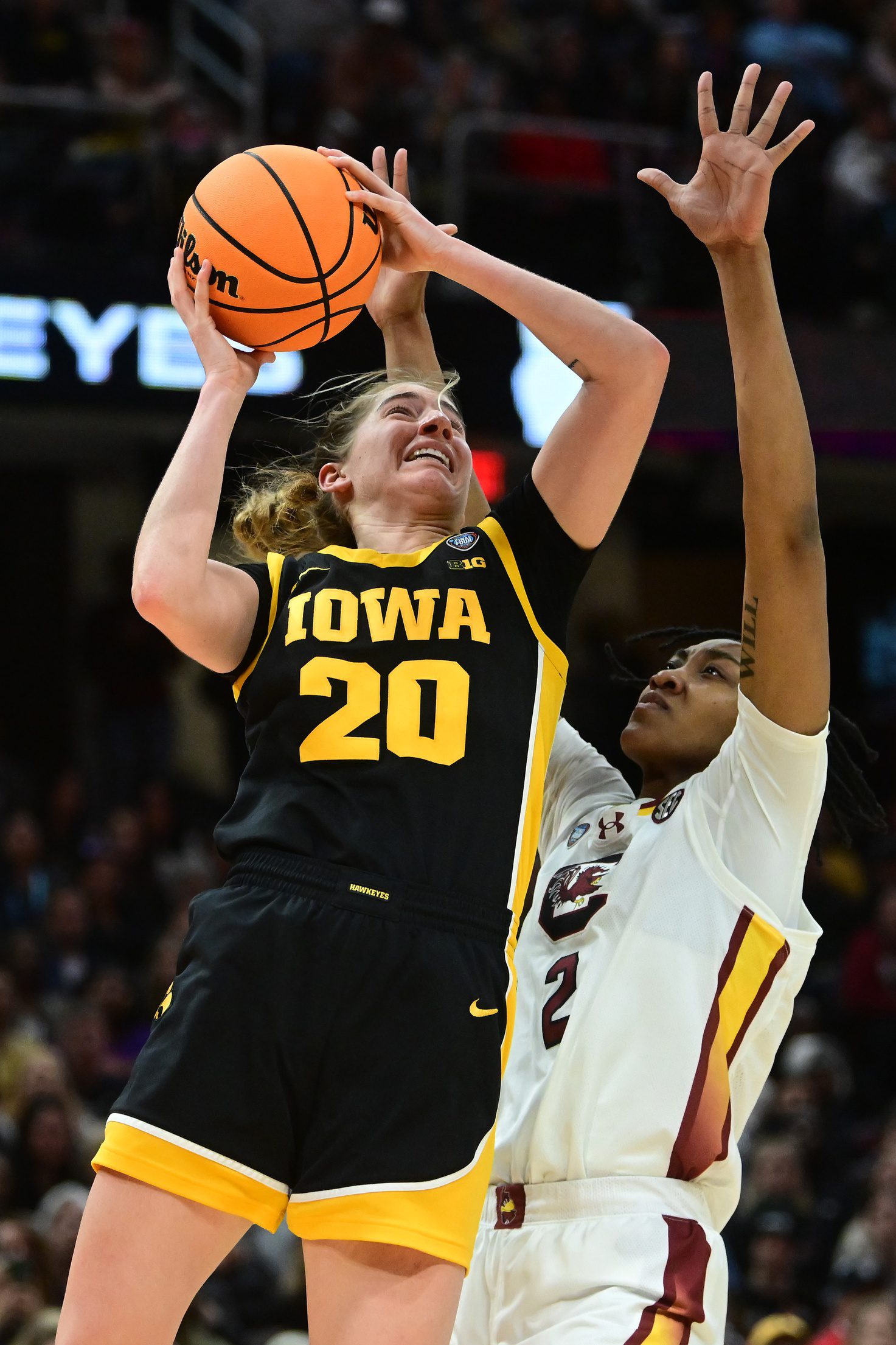 WATCH: Kate Martin, Angel Reese Court Accident Trends Online