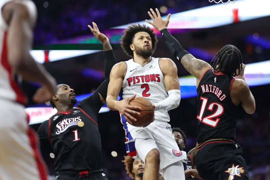 Cade Cunningham Comes Up Big For Pistons in Win Over 76ers; Star Guard Gives Credit to His ...